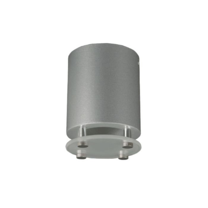 Plafón Aluminio Redondo C/Vidrio Gu10 Mod.Xf9012