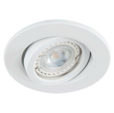 Foco Emb Ring Gu10 Bascul Bco.B/Liso 107mm Bs3206(W)